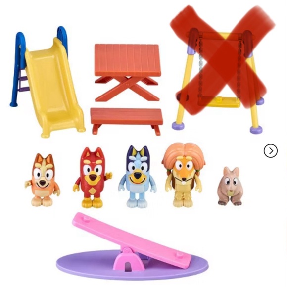 Bluey | Toys | Bluey Deluxe Park Playset Toys Figures Bingo Rusty ...